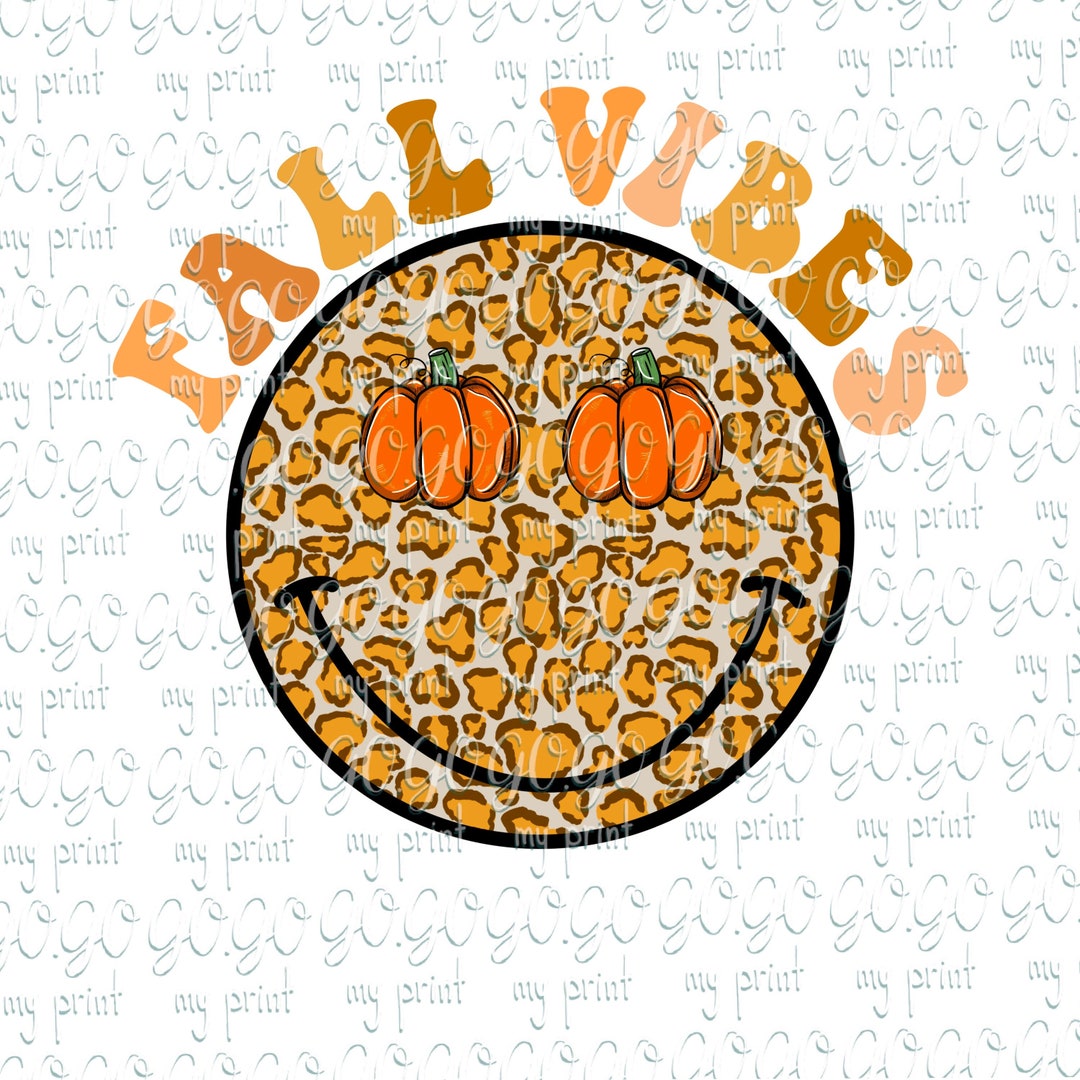 Fall Png Fall Vibes Png Smiley Face Retro Fall Thanksgiving Clipart for ...