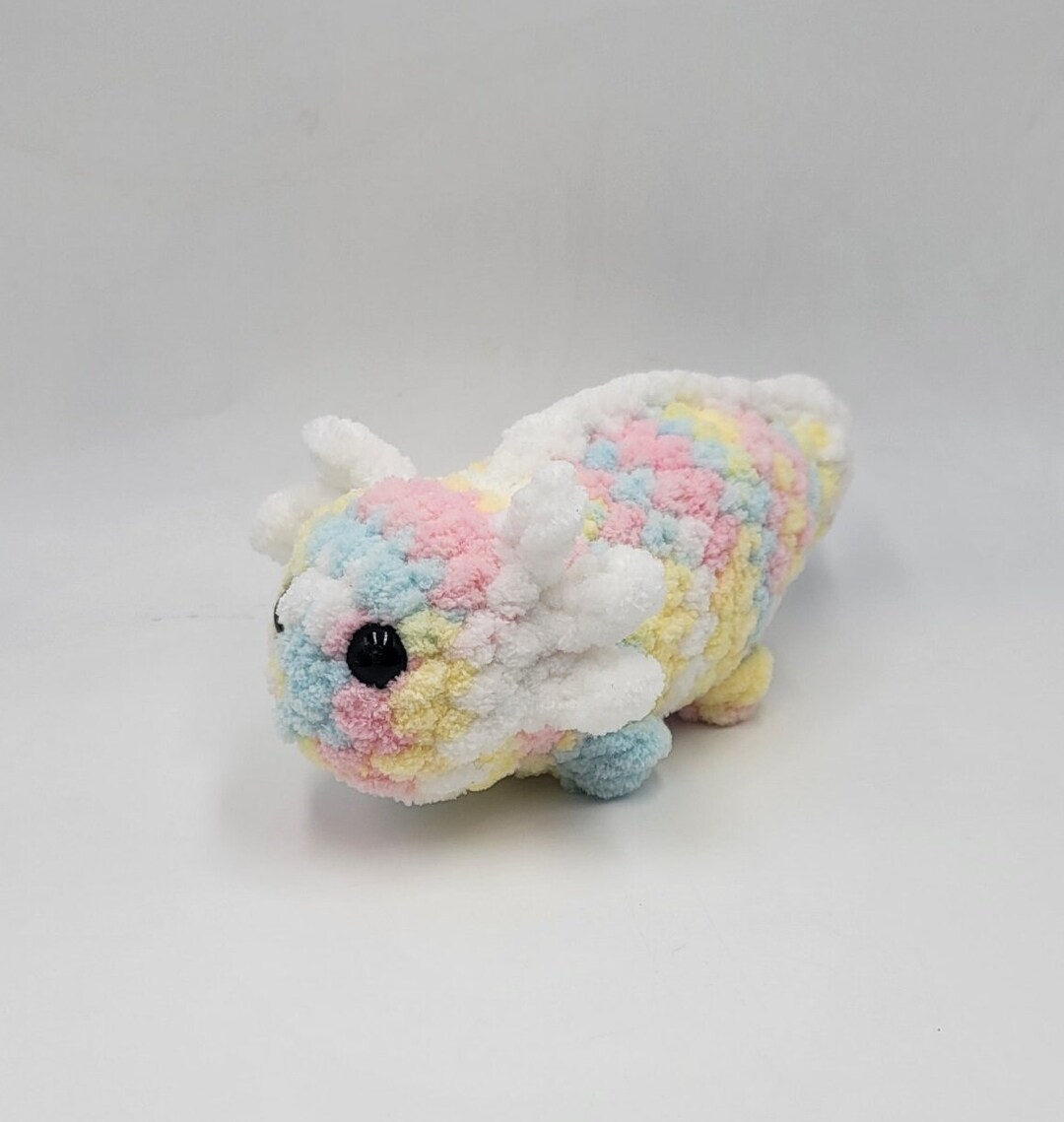 Sweet Baby Axolotl Amphibian Crochet Plushie Amigurumi Handmade - Etsy