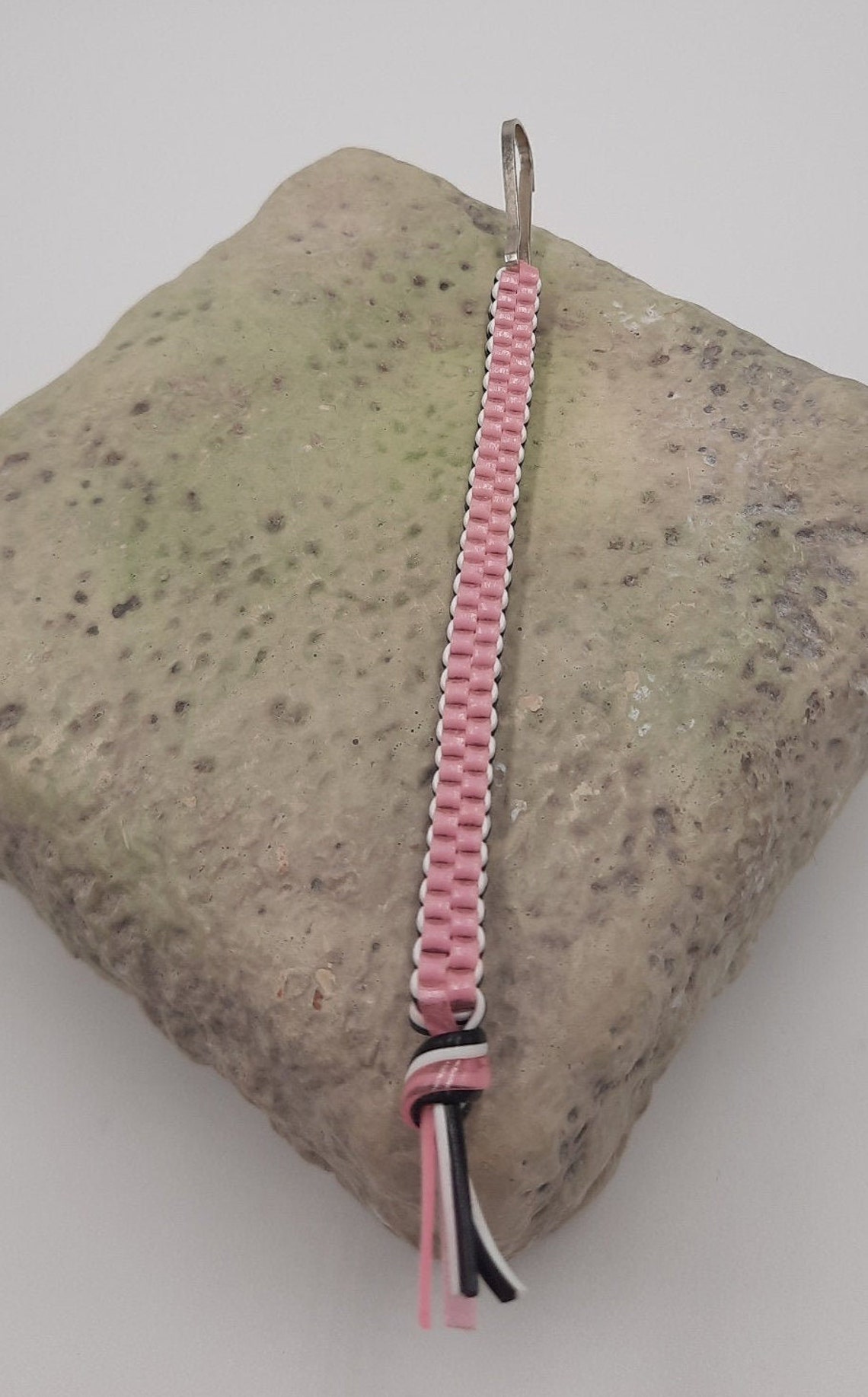 Parisian Pink Black and White Boondoggle Zipper Pull Gimp - Etsy