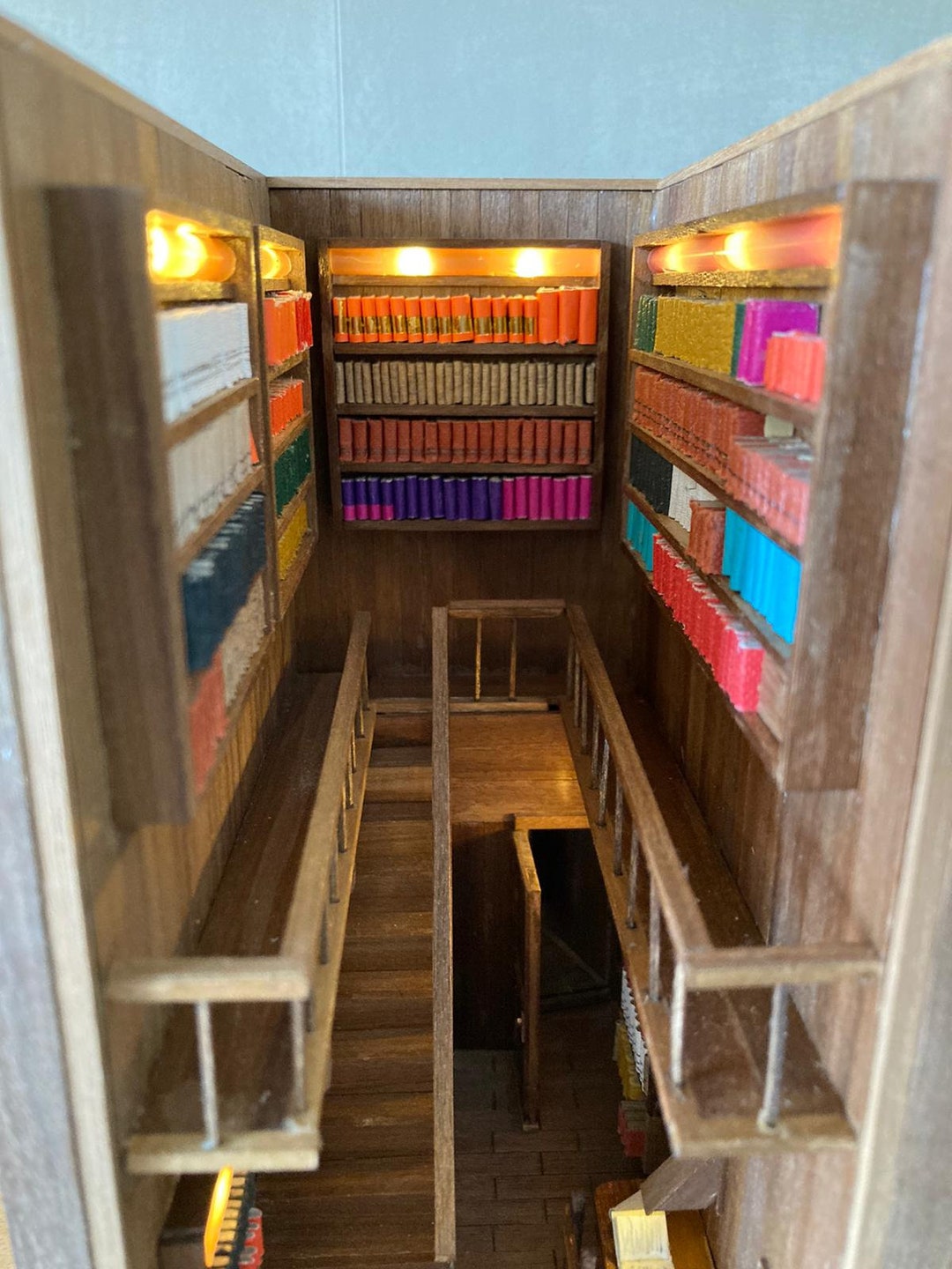 Pre Order Booknook Library With Lights Bookcase With Lights Gift ...