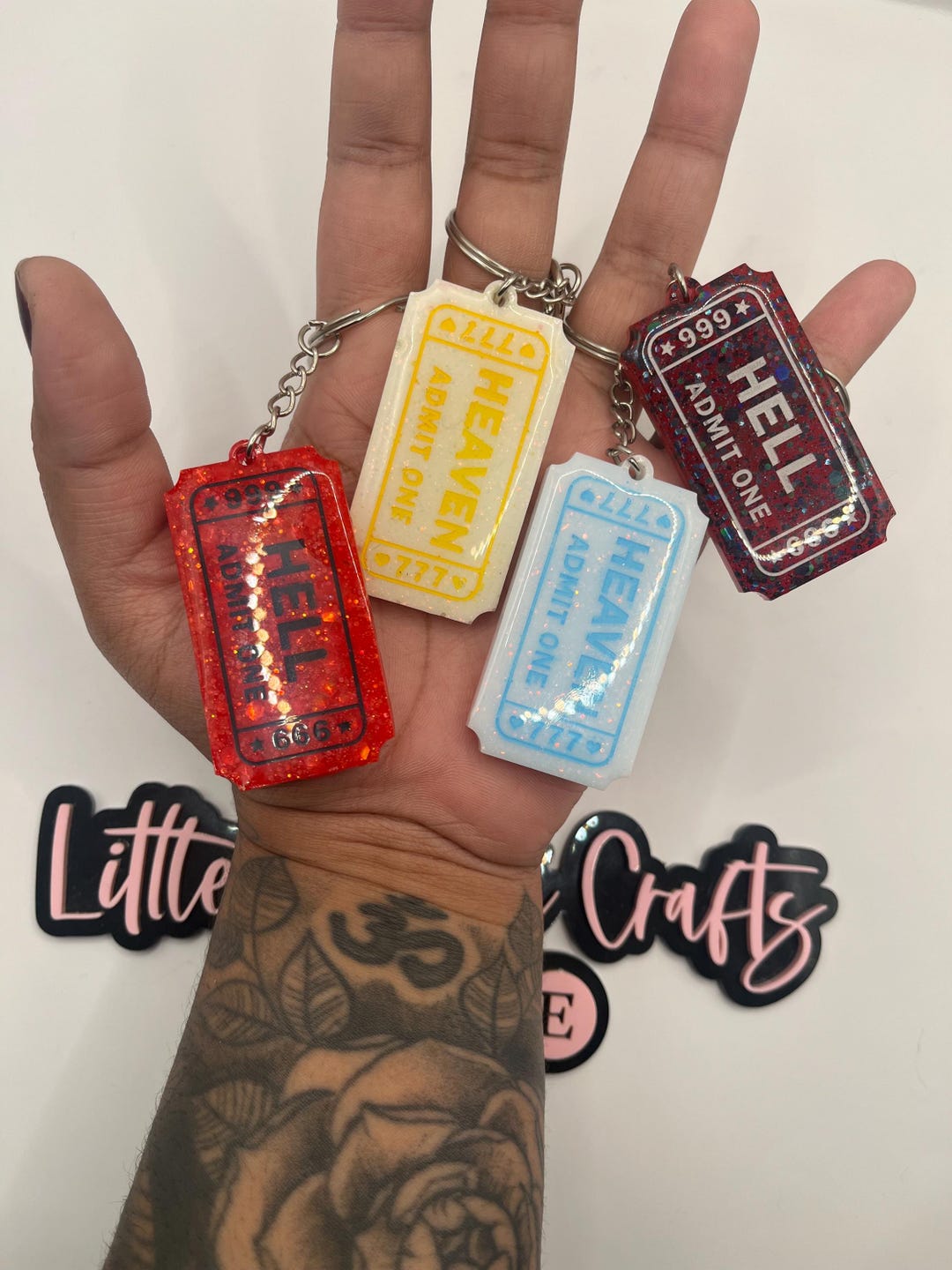 Heaven, Hell, Ticket To, Keychain, Backpack Clip, Best Friend Gifts ...