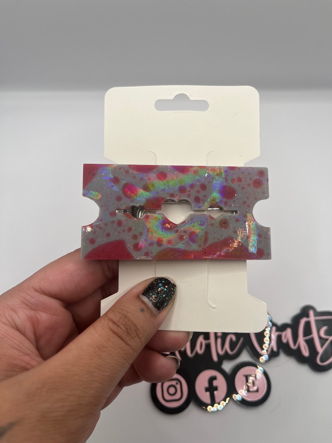 Razor Blade, Goth Accessories, Edgy, Blood Splatter, Barrettes, Hair ...