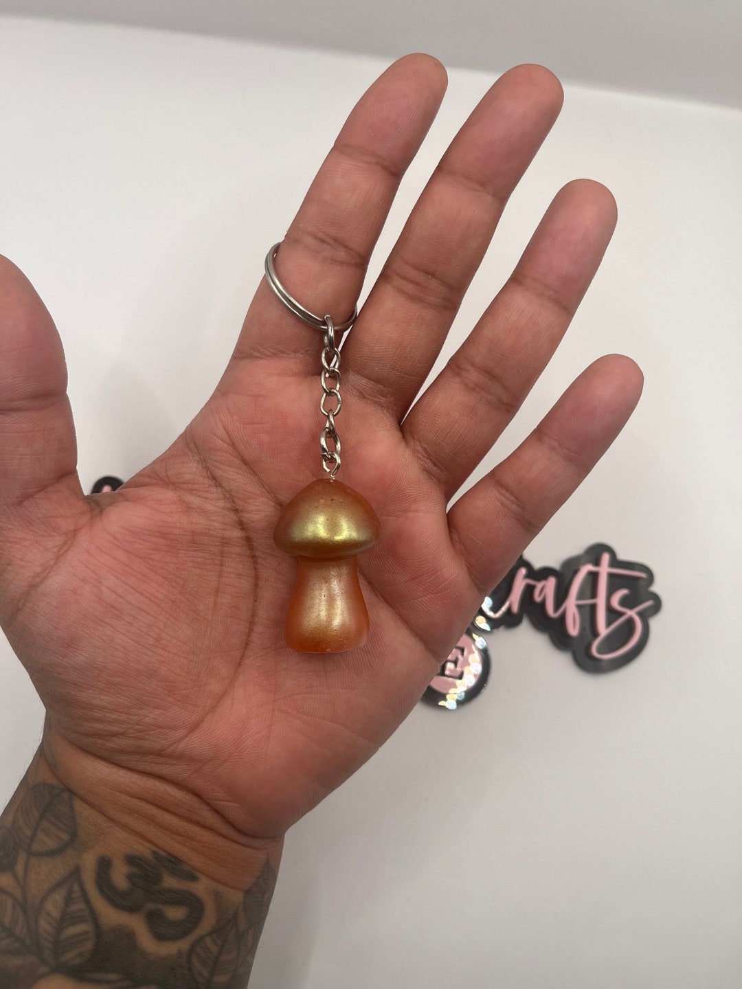 Color-shift Mushroom, Keychain, Cottagecore, Gift, for Friend, for ...