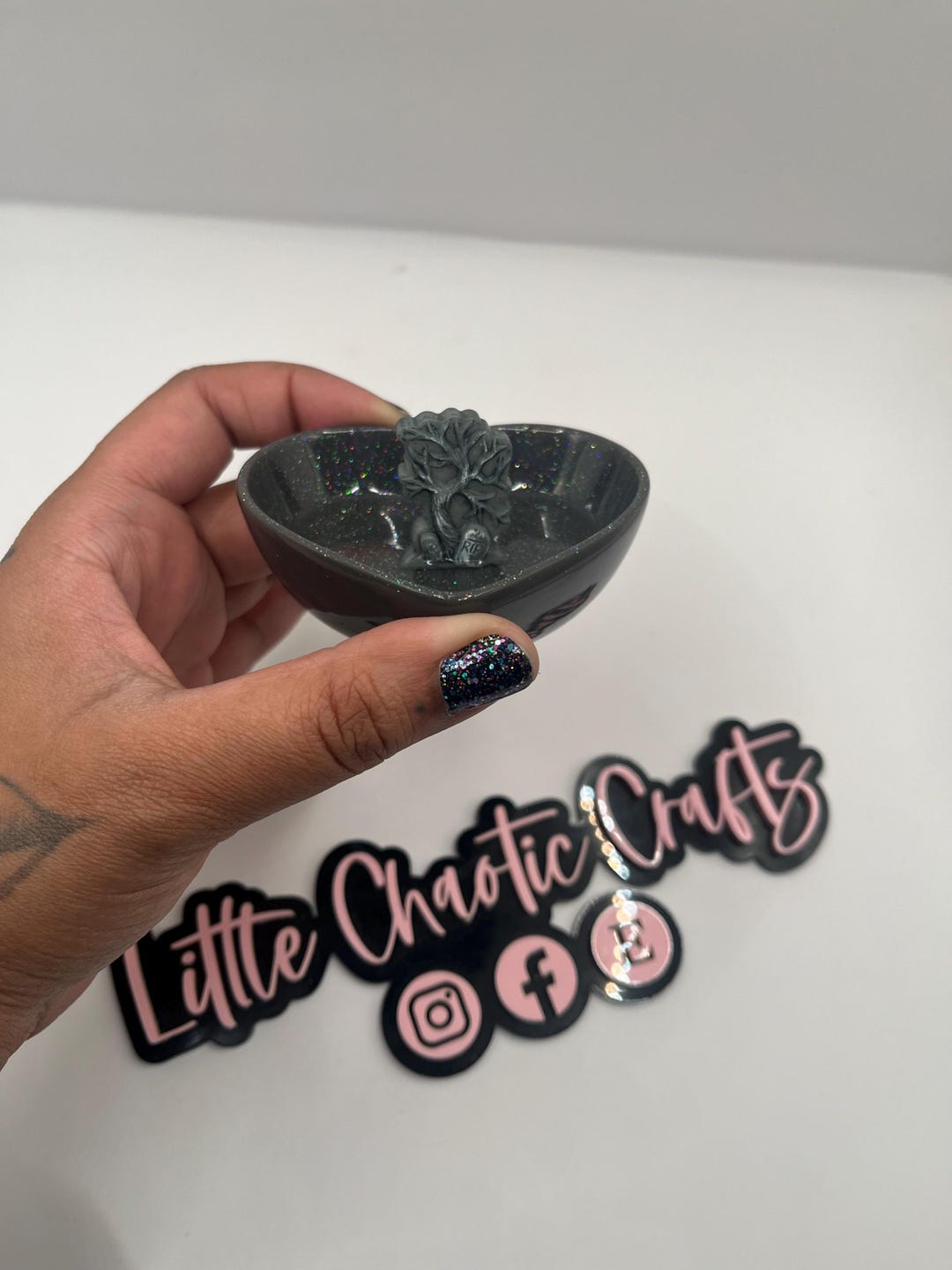 Goth, Ring Dish, Home Decor, Trinket Tray, Aesthetic, Jewelry Dish ...