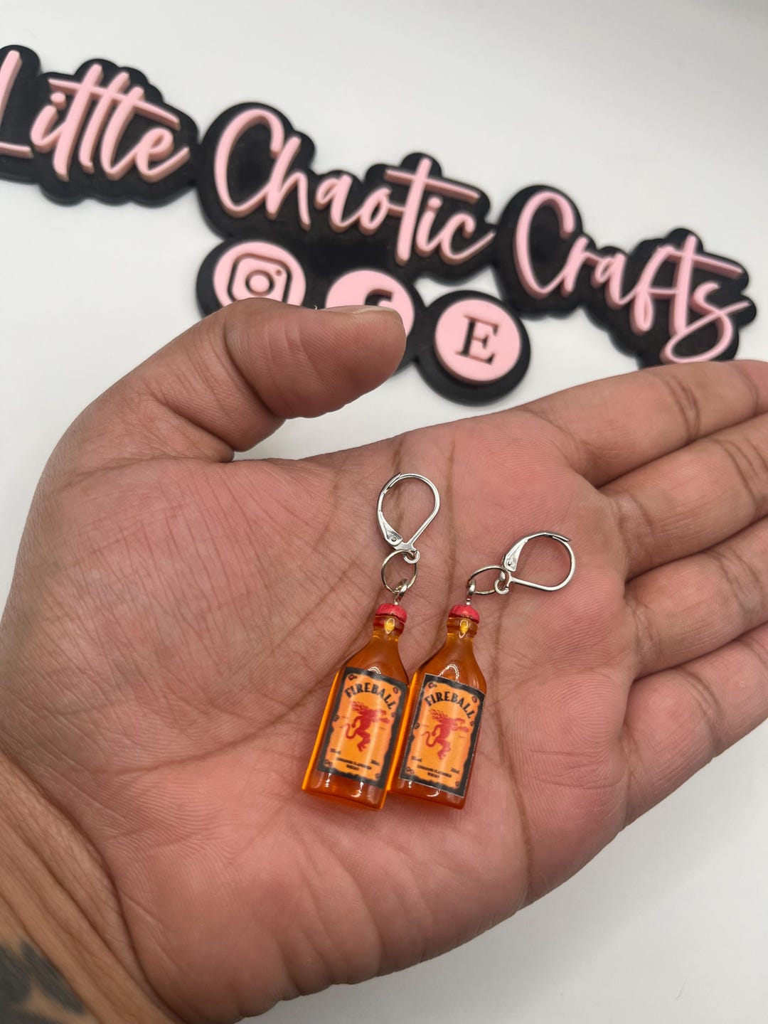 Realistic Miniature, Fireball, Whisky, Gifts, Earrings, Alcohol, Weird ...