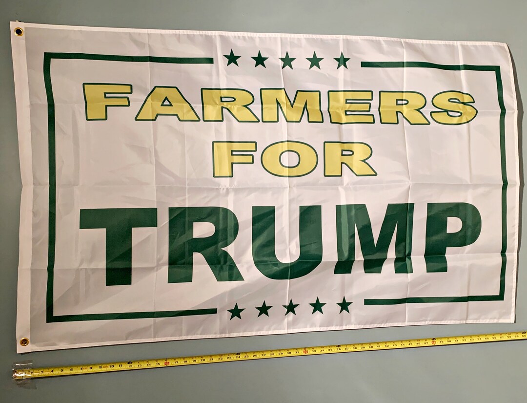 Donald Trump Flag USA Flag FREE SHIPPING Farmers for Trump - Etsy
