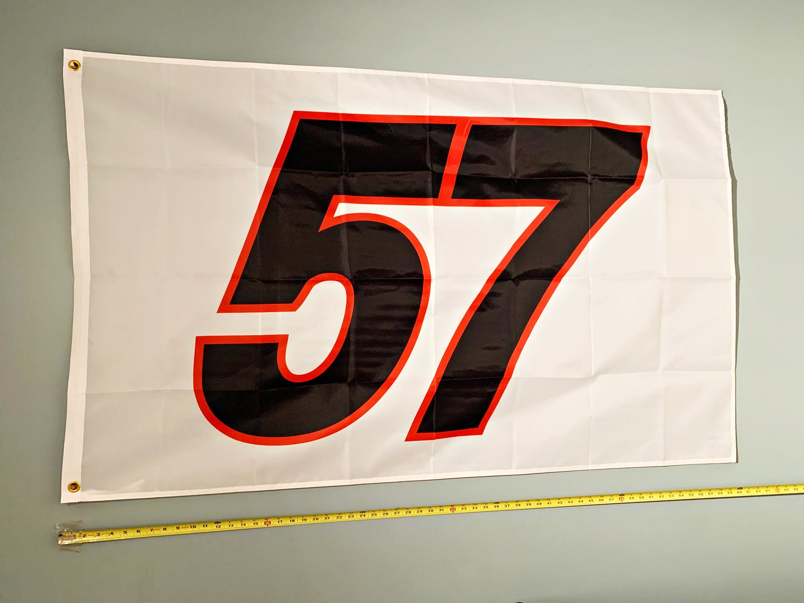Kyle Larson Flag FREE SHIPPING Nascar White 57 Sprint Car - Etsy