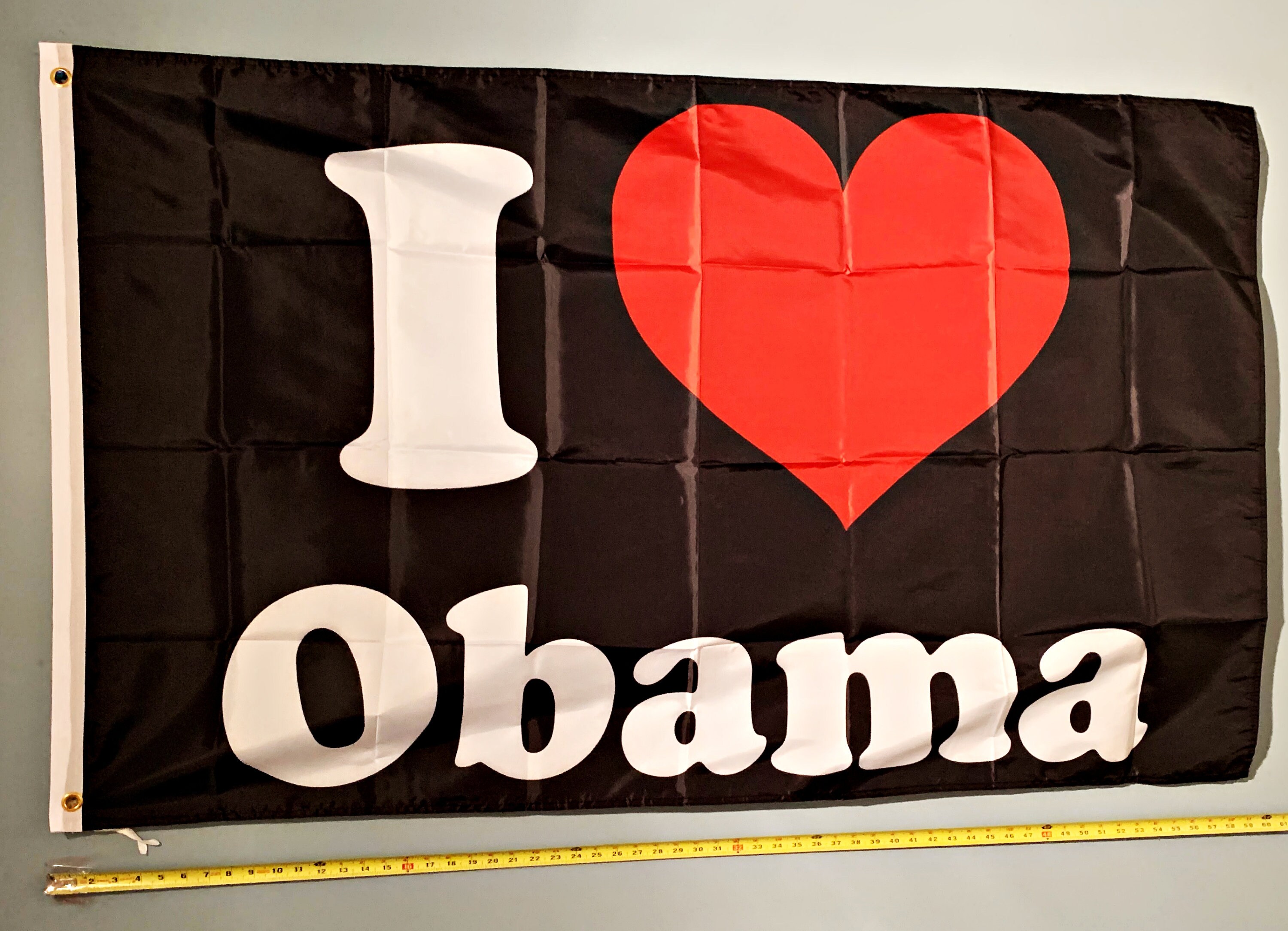 Barrack Obama Flag FREE SHIPPING I Love Obama Heart USA Trump | Etsy