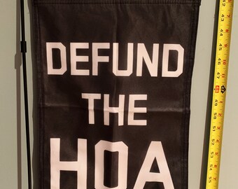 Defund the Hoa Sign - Etsy