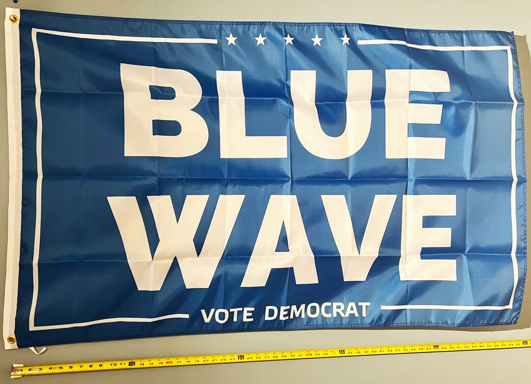 Democrat Flag FREE SHIPPING Blue Wave Vote Blue Black Donkey Democrat ...