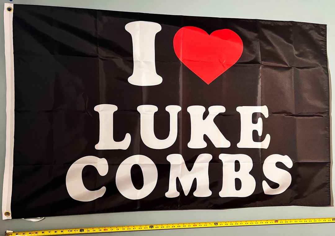 Country Music Flag FREE SHIPPING I Heart Luke Combs B Wallen Combs ...
