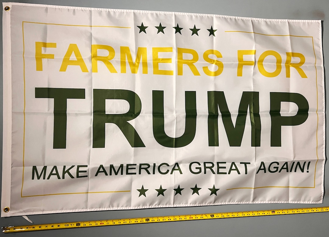 Donald Trump Flag USA Flag FREE SHIPPING 2 Farming Republican Man Cave ...