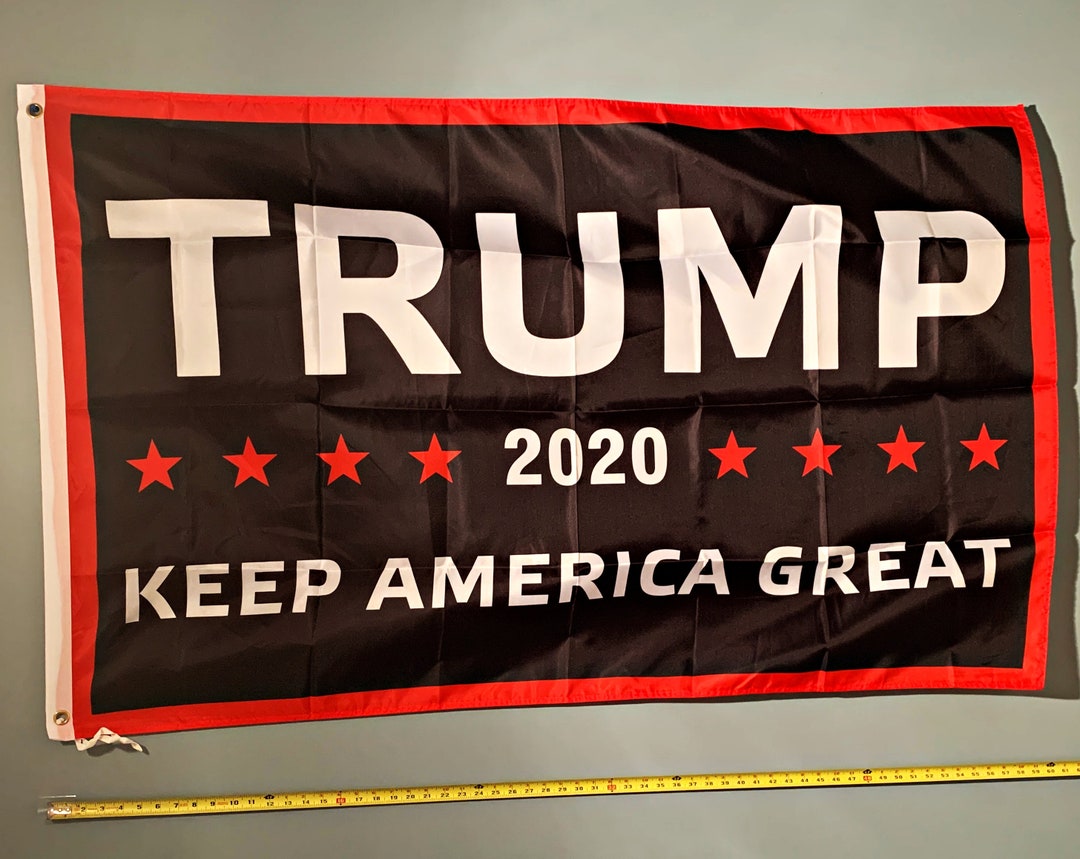 Donald Trump Flag USA Flag FREE SHIPPING Black 2020 Red Stars Biden ...