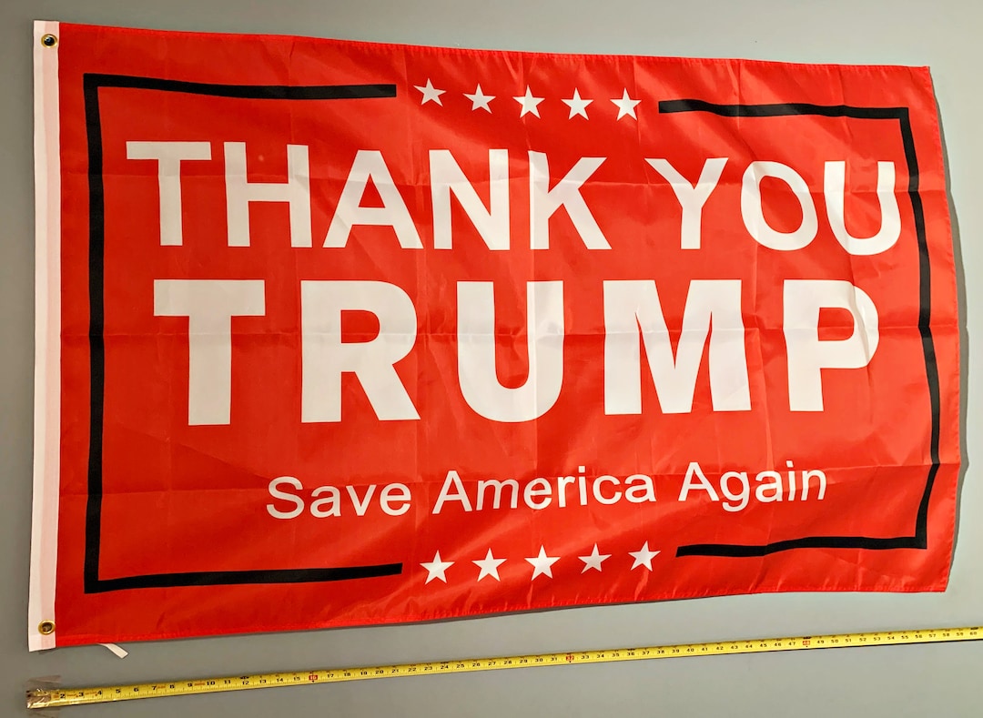 Donald Trump Flag FREE SHIPPING State Thank You Trump Red USA Trump ...