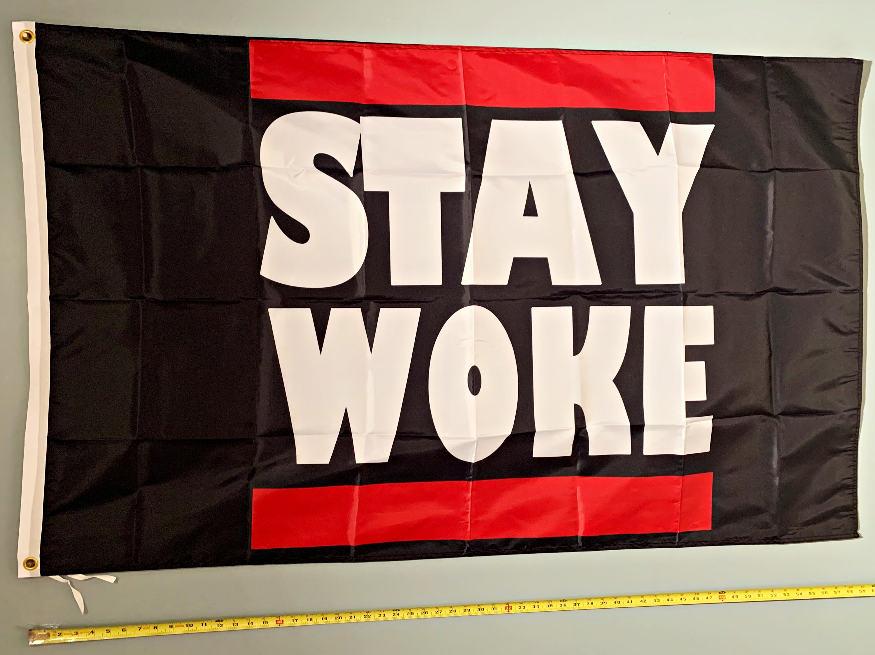 Stay Woke Flag FREE SHIPPING Wokeism Liberal Science is Real - Etsy