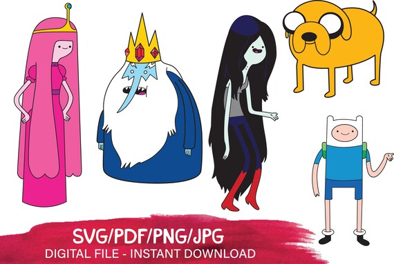 Adventure Time Svg Princess Bubblegum Svg Jake Svg Finn Svg | Etsy