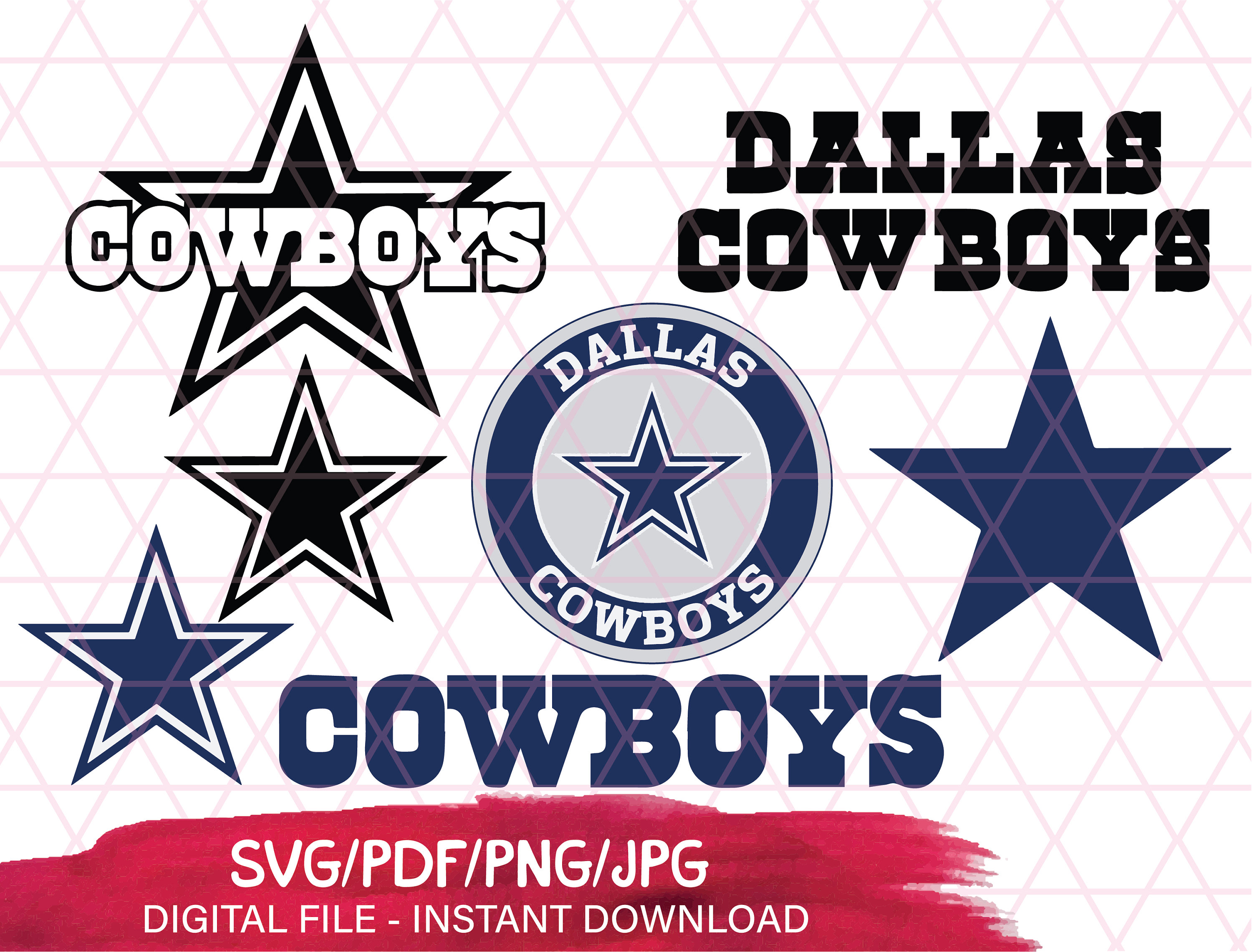Dallas cowboys svg Nfl team logo svg Dallas cowboys logo svg | Etsy