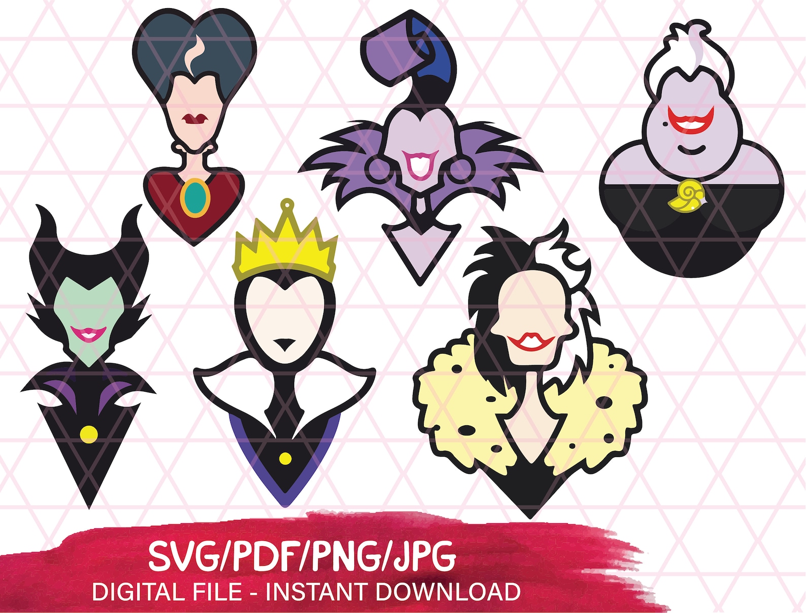 Disney villains svg Villains svg Maleficent svg Witch svg | Etsy