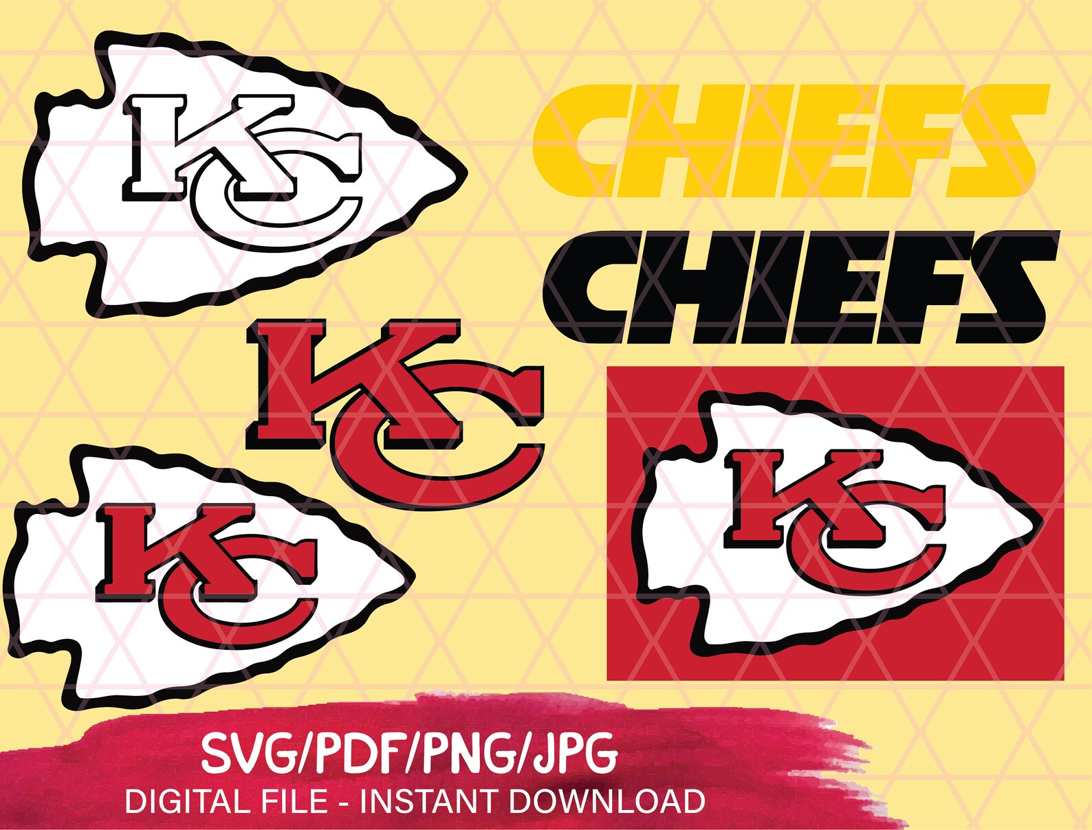 Kansas city chiefs svg Chiefs logo svg Chiefs svg Football svg | Etsy