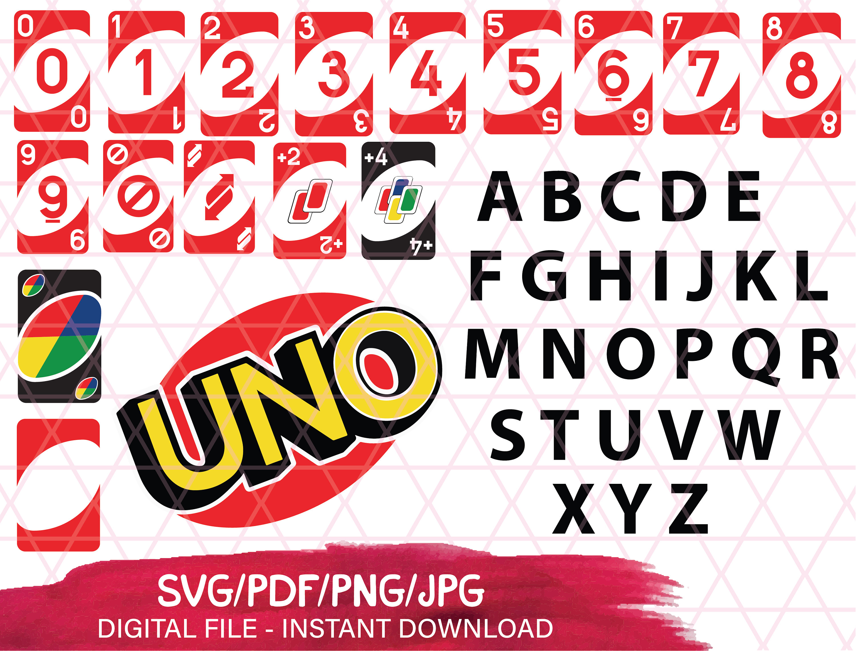 Uno Svg Uno Kartenspiel Svg Uno Karten Svg Uno Spiel Svg Karte | Etsy