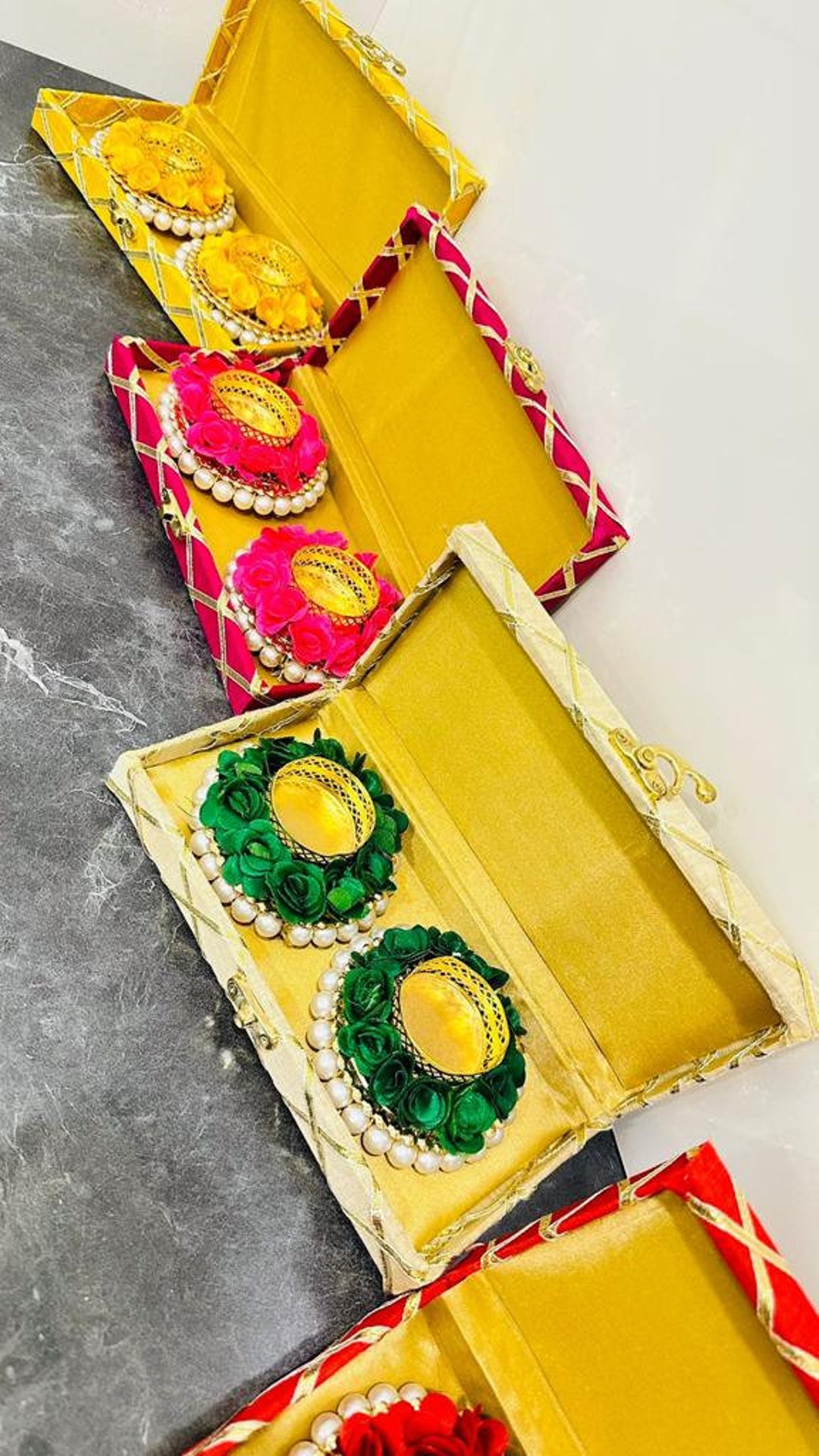 Handmade Decorative Sweet Box With Flower Tea-light Holder - Etsy