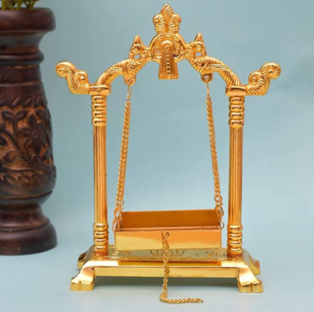 Laddu Gopal Metal Jhula Decorative Handicraft Statue - Etsy