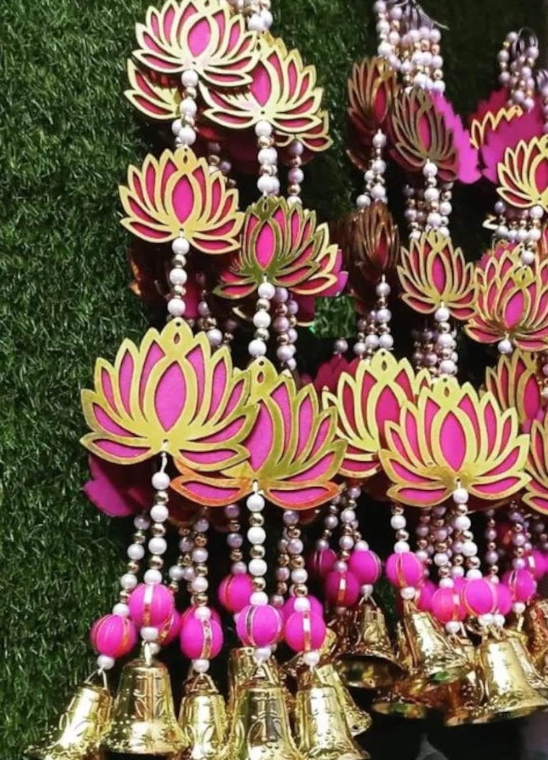 Lotus Hangings for Decoration Floral Wall Hangings for Temple,diwali ...