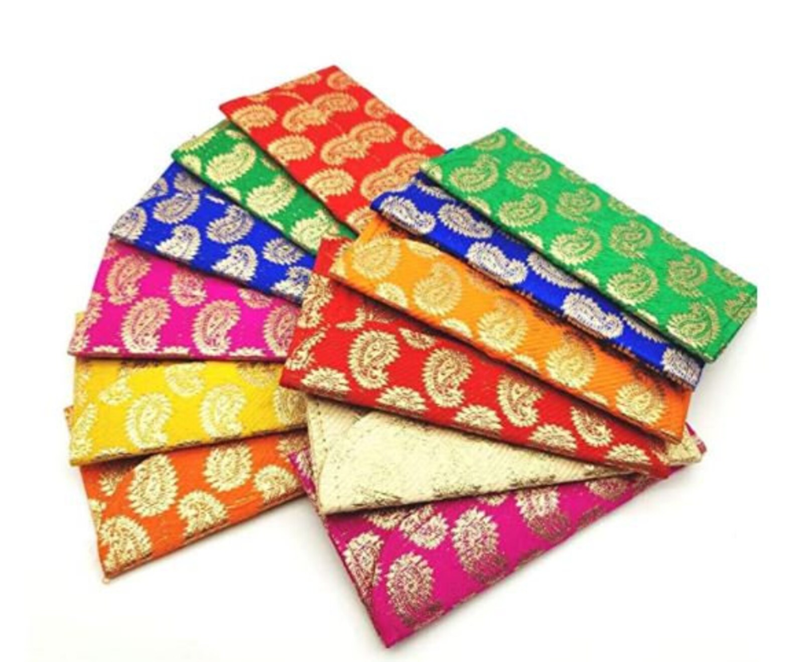 5 Pcs Silk Envelope Pouch Indian Wedding Envelope Wedding - Etsy