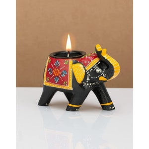 Lot 100 Artisanal Wooden Elephant Tea Light Holder Handcrafted - Etsy