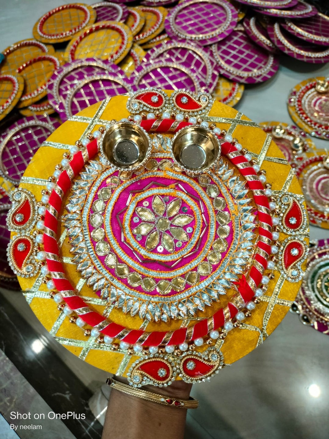 Artisanal Haldi Kumkum Plates: Beautifully Handmade for Pooja - Etsy