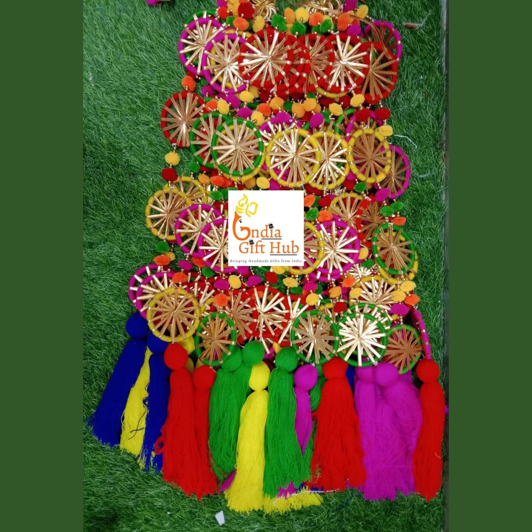 Wholesale Chudi Line Tassel Wall Hanging 3 FT Made of Wooleen Diwali ...