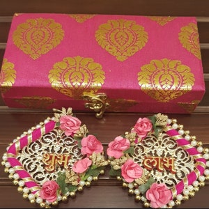 Shubh Labh With Box Home Décor Diwali Favor Diwali Gift - Etsy