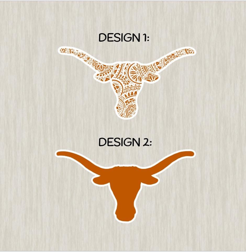 Texas Longhorn Sticker - Etsy