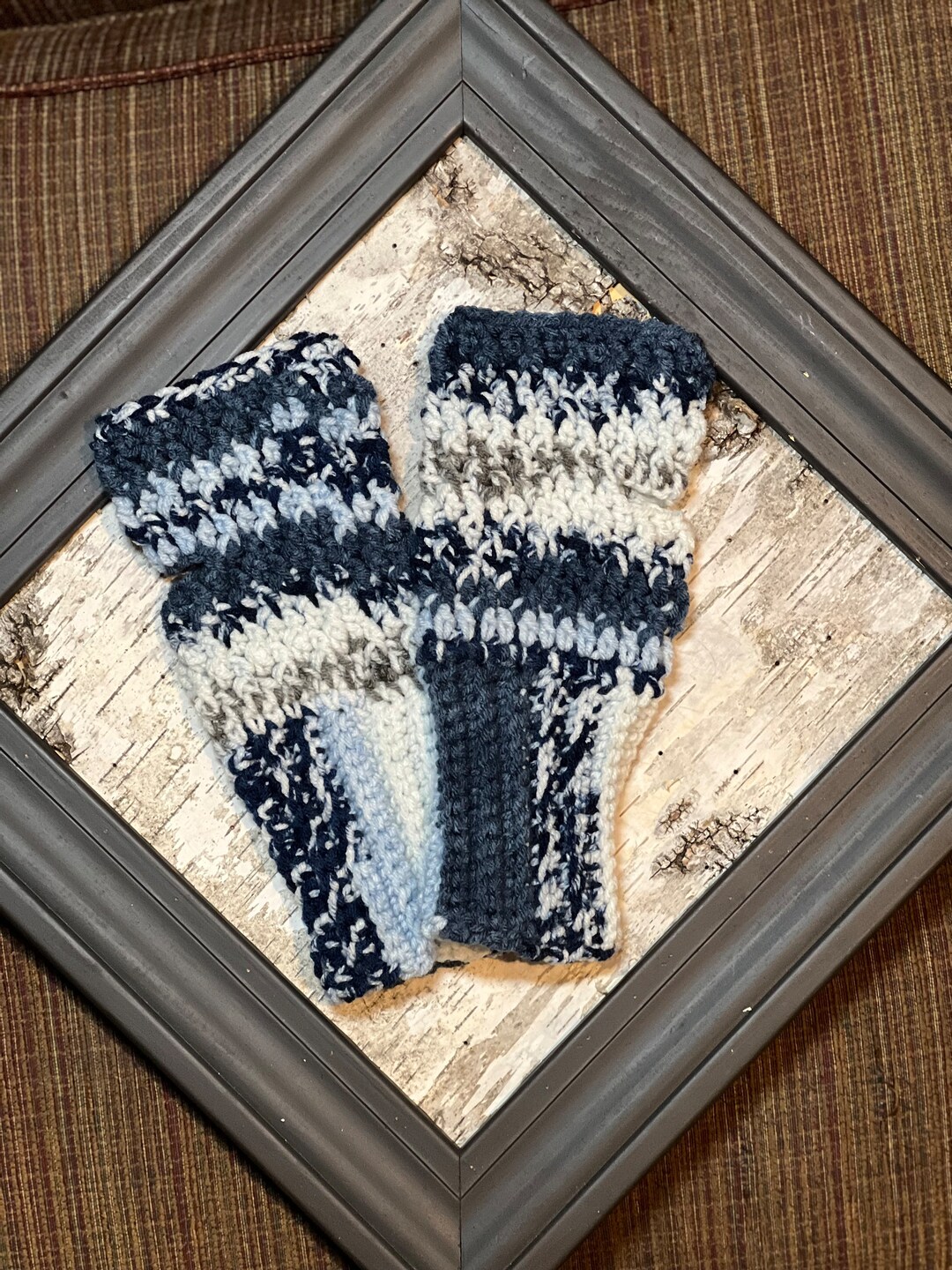 Handmade Crochet Lightweight Fingerless Mittens - Etsy