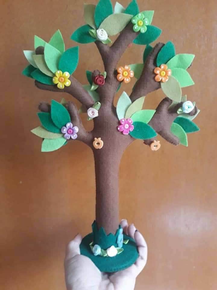 Decorative Felt Tree With 30cm Home Decor Handmade, Felt Tree - Etsy
