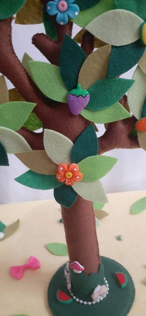 Decorative Felt Tree With 30cm Home Decor Handmade, Felt Tree - Etsy