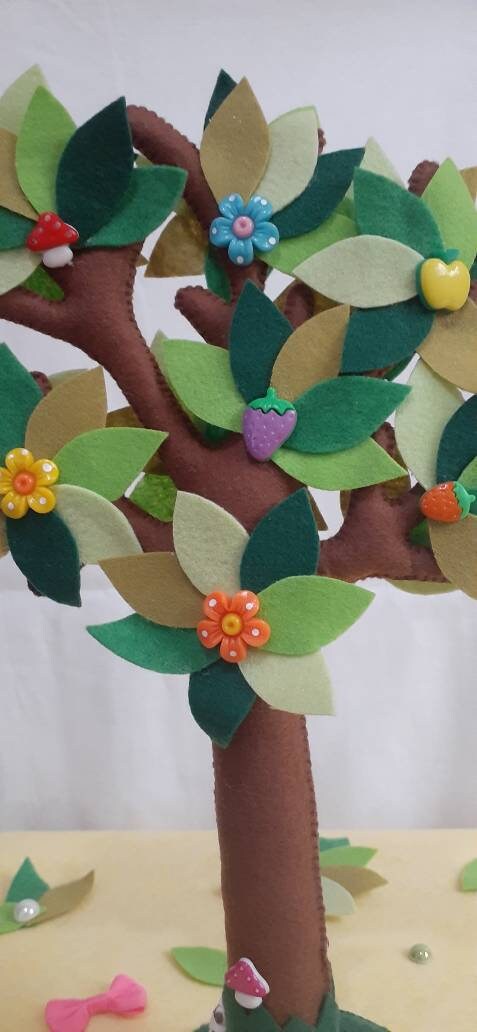 Decorative Felt Tree With 30cm Home Decor Handmade, Felt Tree - Etsy
