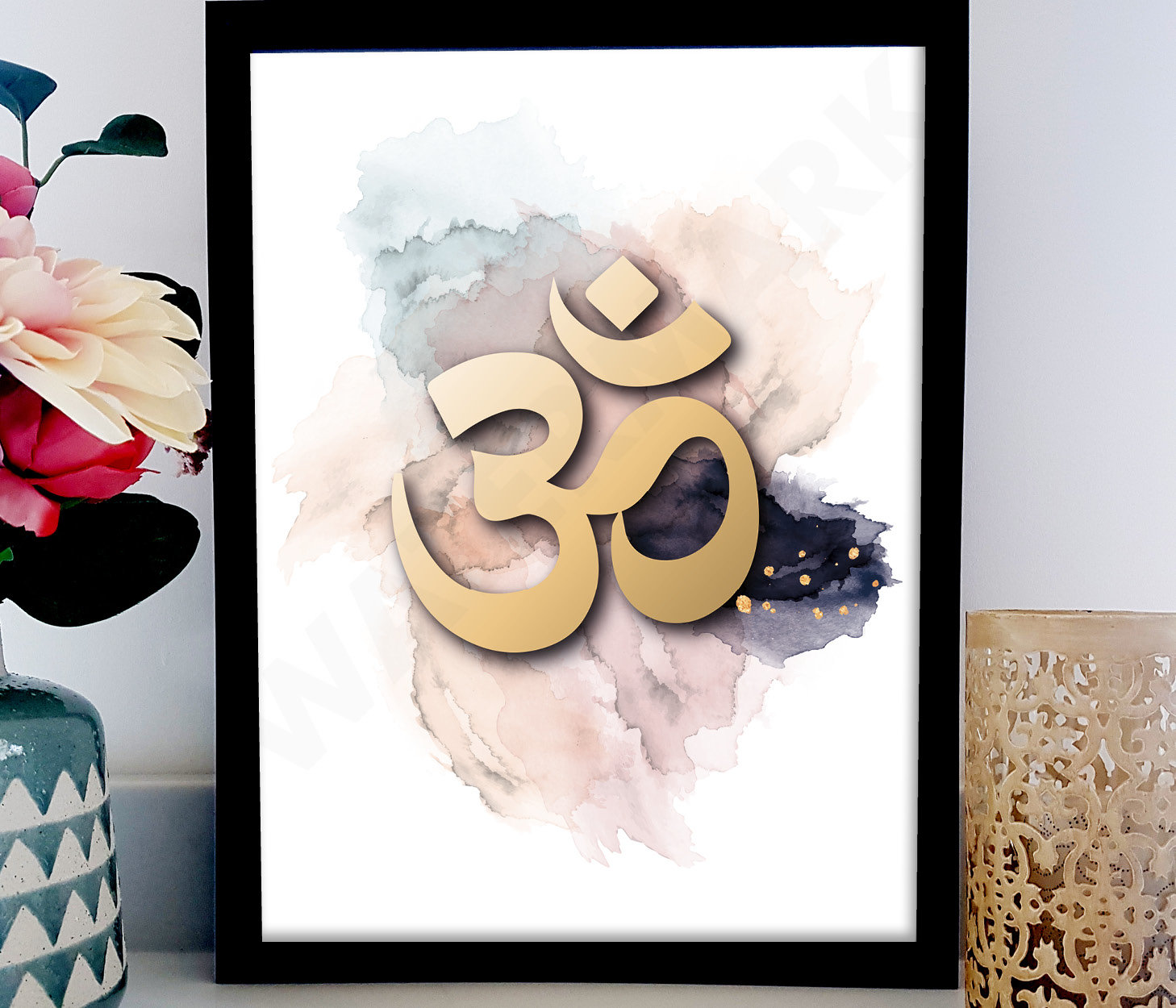 OM, Aum Print, Indian Wall Art, Modern Art, OM Print, Hindu, New Home ...
