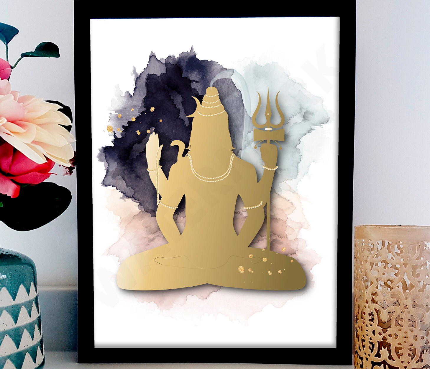 Lord Shiva Wall Art Indian wall art Modern Shiva Art Shiva | Etsy