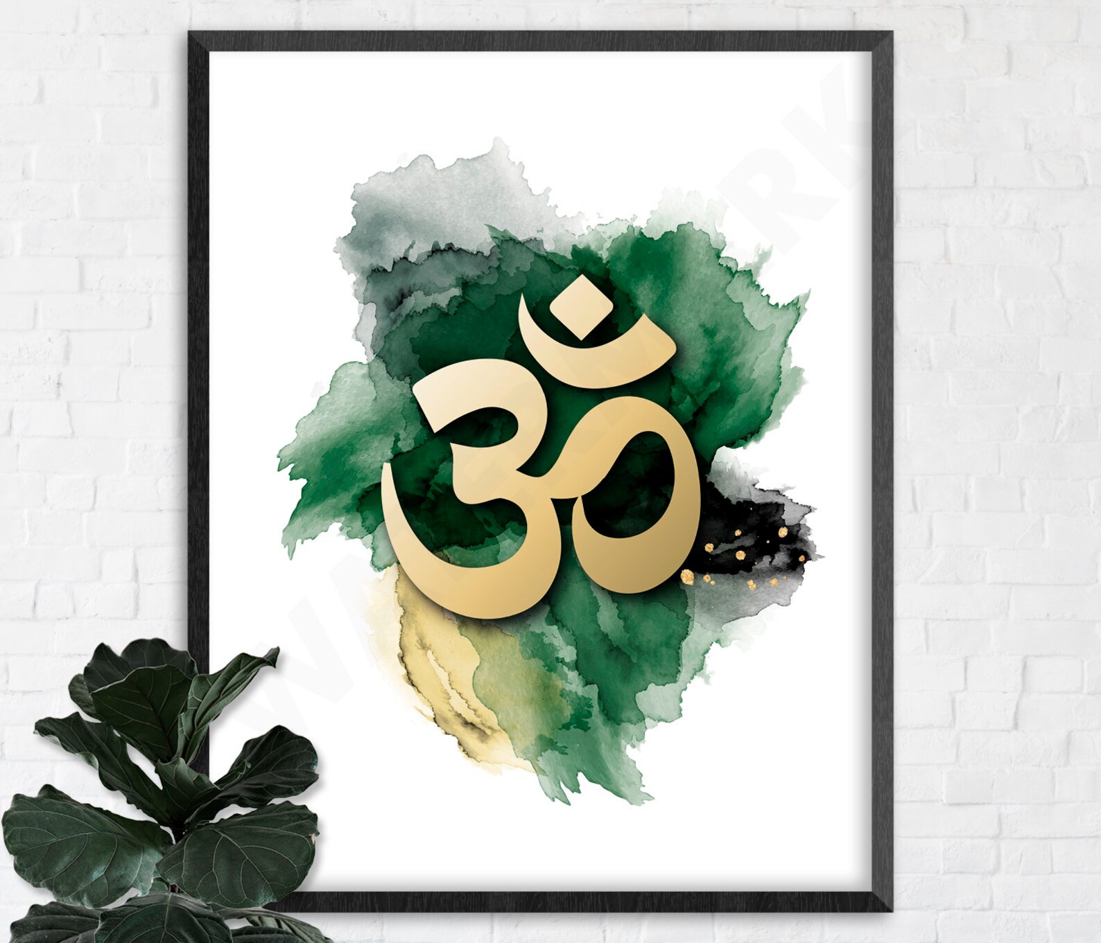 OM Aum print Indian wall art Modern Art OM Print Hindu | Etsy