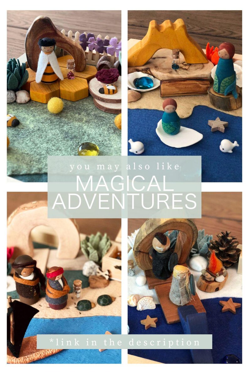 Viking Peg Doll Playset Nature Inspired Playscape Viking Fantasy Doll ...