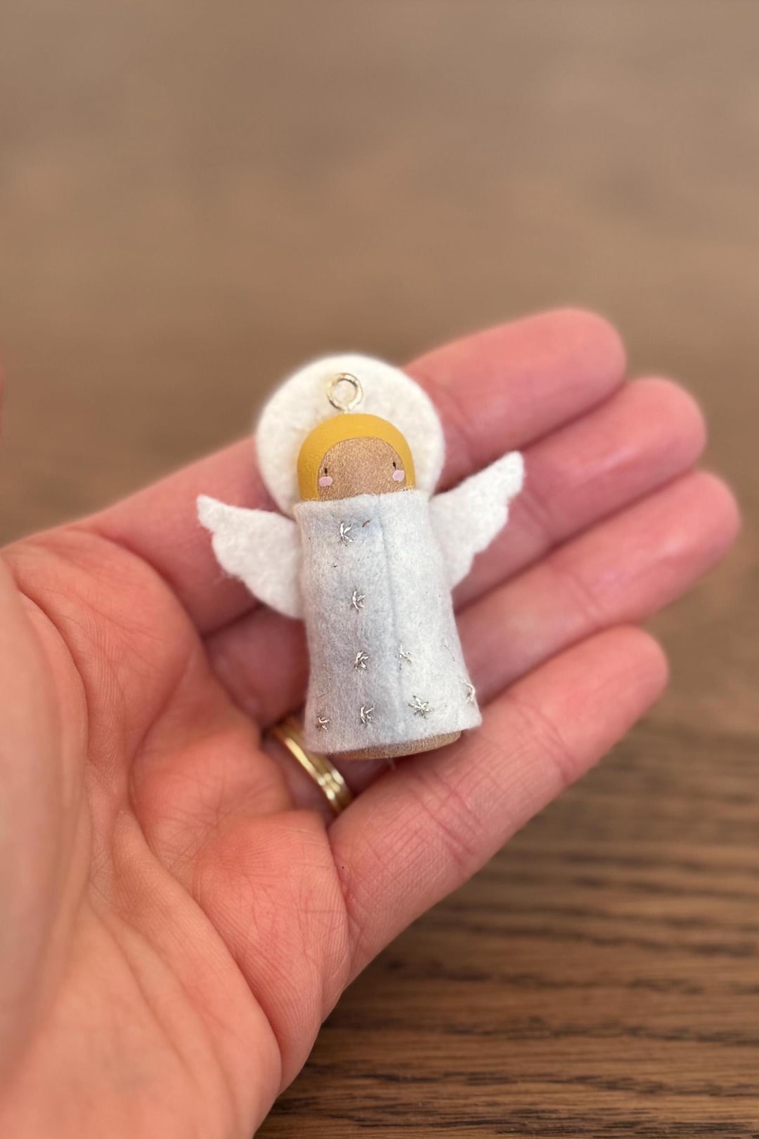 Angel Peg Doll First Holy Communion Favor Baptism Keepsake Catholic ...