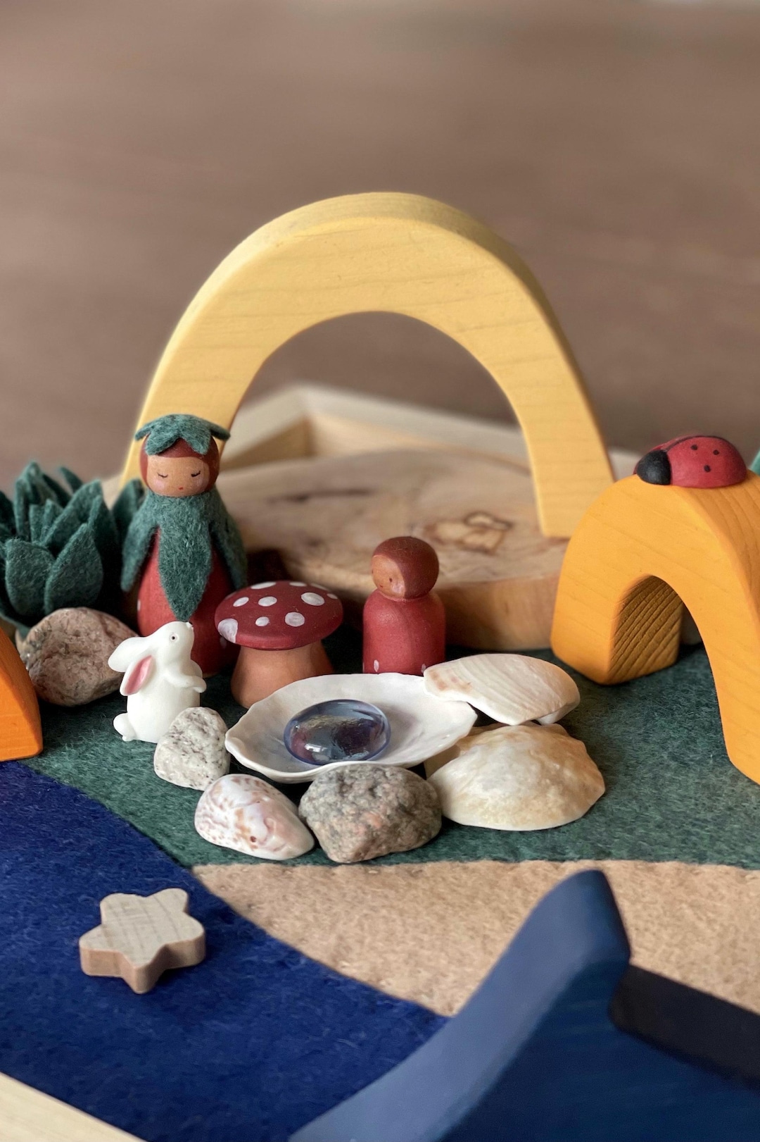 Summer Peg Doll Playscape Nature Inspired Playset for Speech Therapy ...