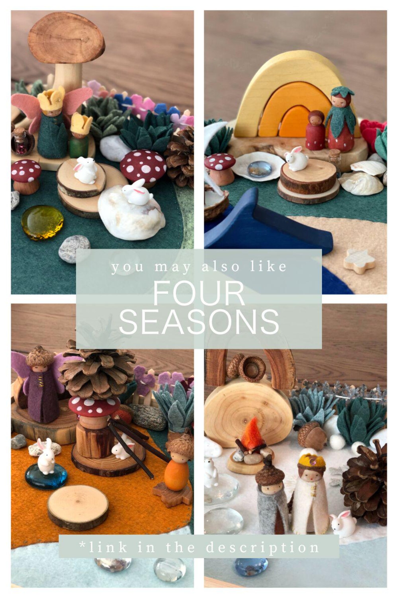 Peg Dolls Fairy Seasons Set Nature Inspired Magical Peg Dolls Seasonal ...