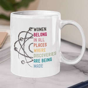 Women in Science STEM Woman Mug, Stem Student Gift, Science Mug, Gift ...