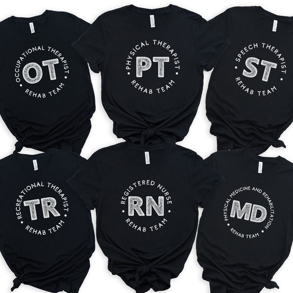 Rehabilitation Team Therapy Shirt - Etsy