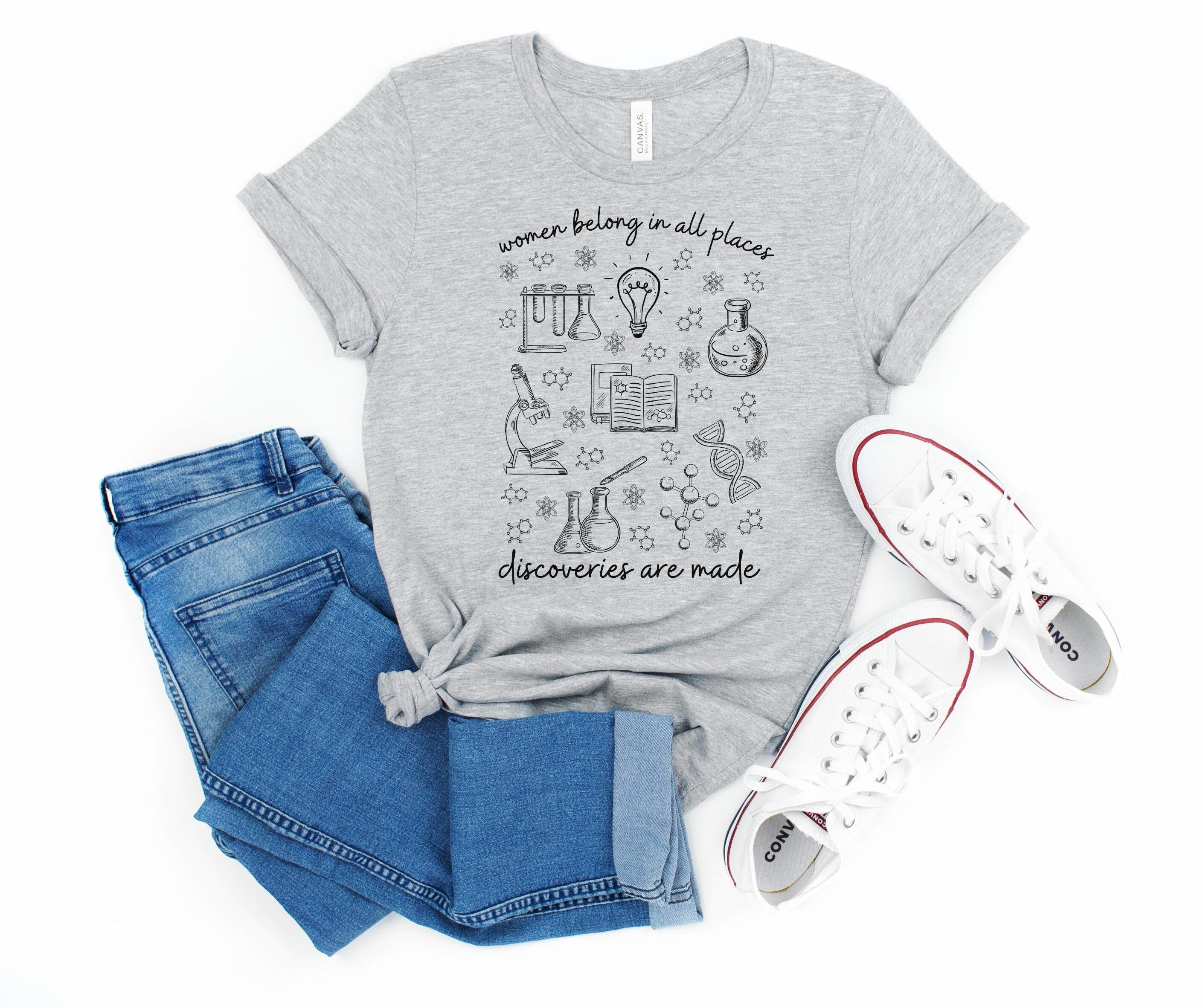 Women in Science Shirt Feminist Shirts STEM Shirt STEM | Etsy