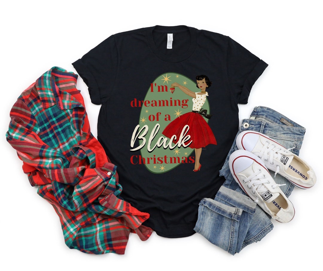Retro Black Santa Shirt, African American Christmas Shirt, Afrocentric ...