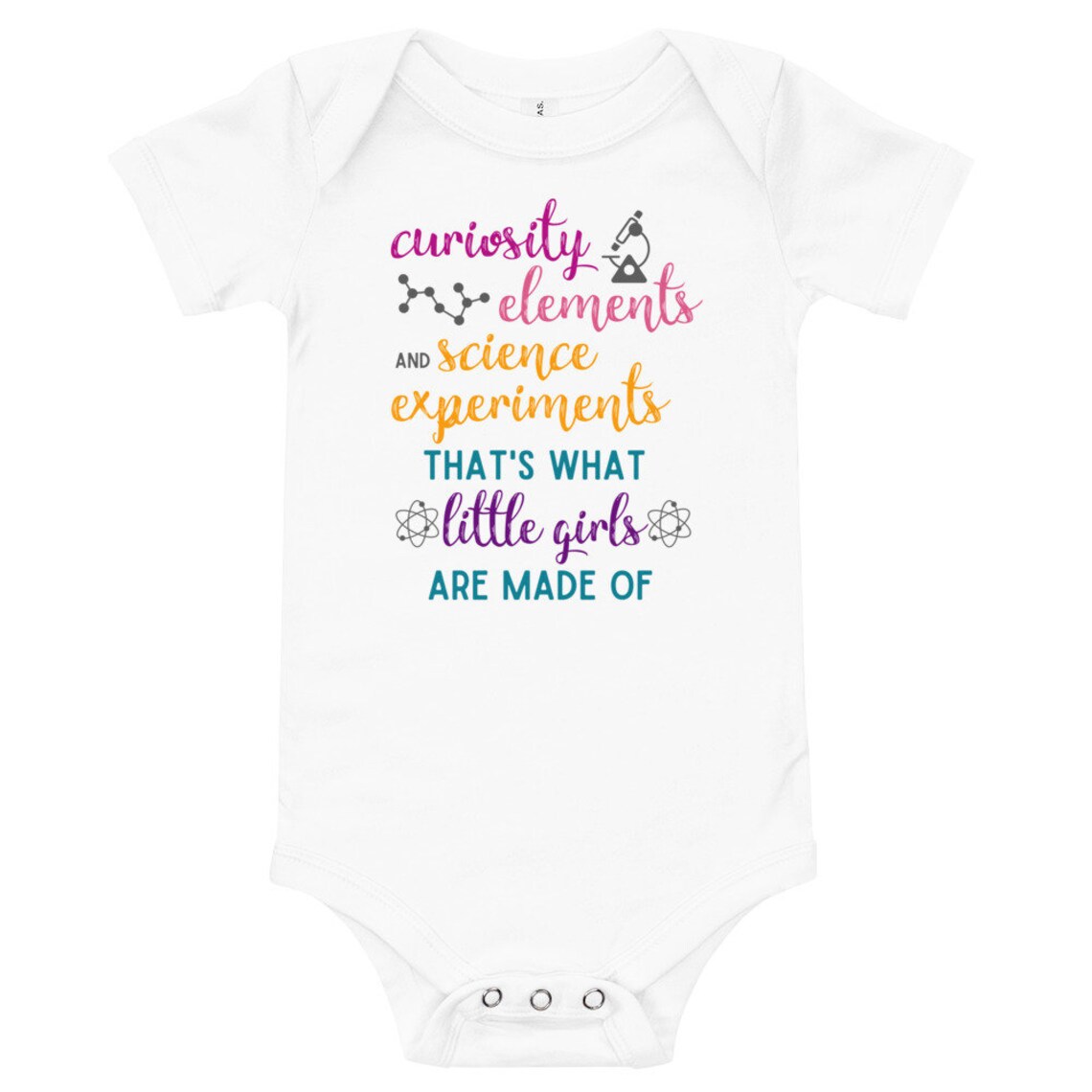 Little Girls Science Bodysuit Baby Shower Gift for Girls | Etsy