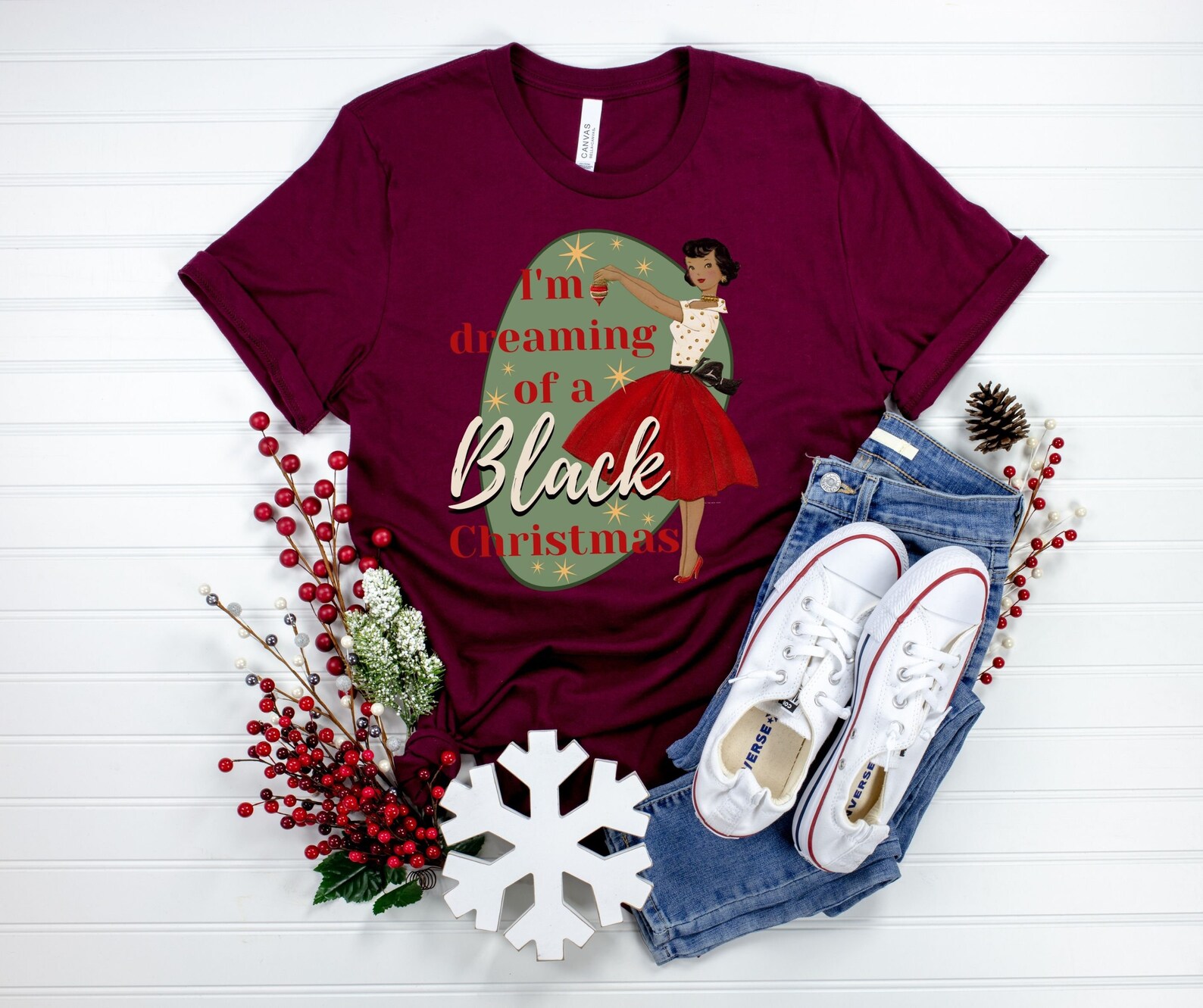 Retro Black Santa Shirt African American Christmas Shirt - Etsy
